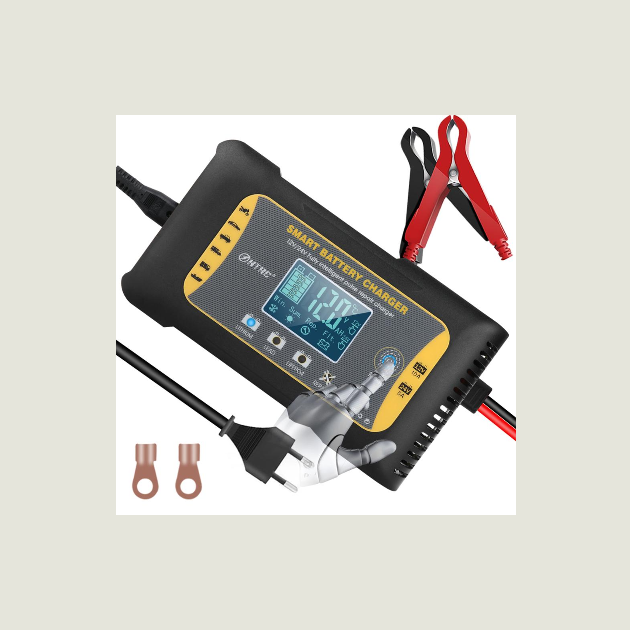 Htrc p10 12v-24v 10a smart car battery charger for lifepo4 lithium lead ...