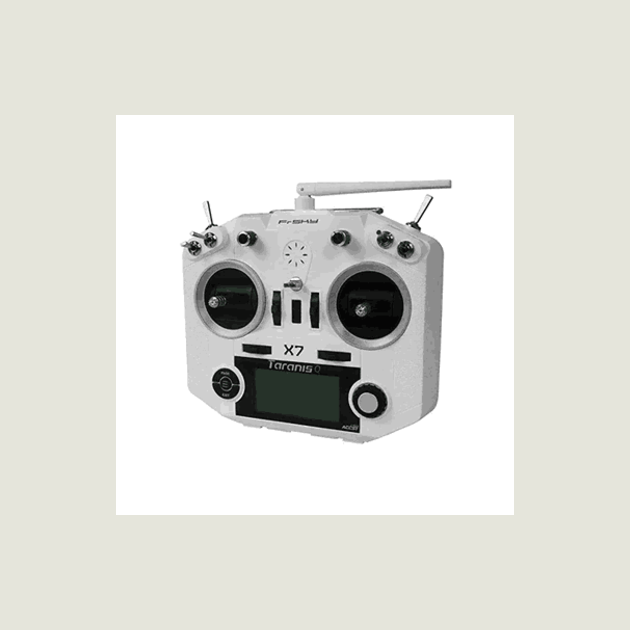 Frsky 2.4ghz taranis q x7 access transmitter (white) with frsky rx8r ...