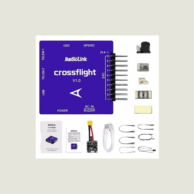 Radiolink CrossFlight V1.0 Flight Controller OSD – 10CH PWM with Power