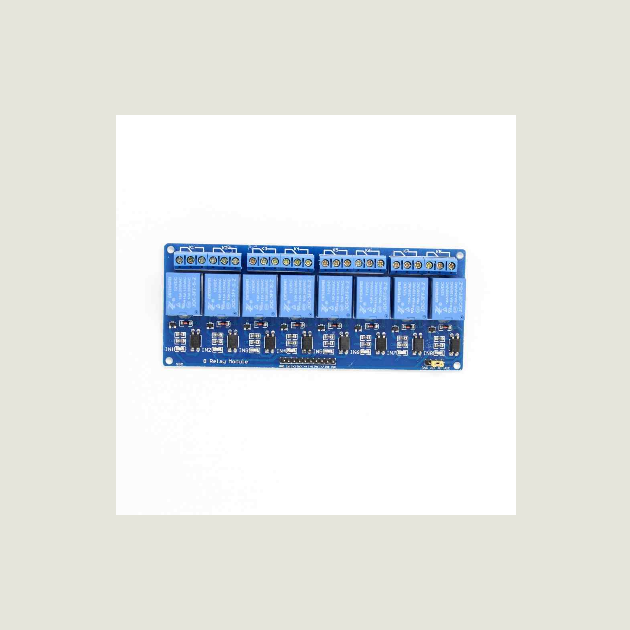 8-Channel 12V Relay Module – Optocoupler & LED Indicators