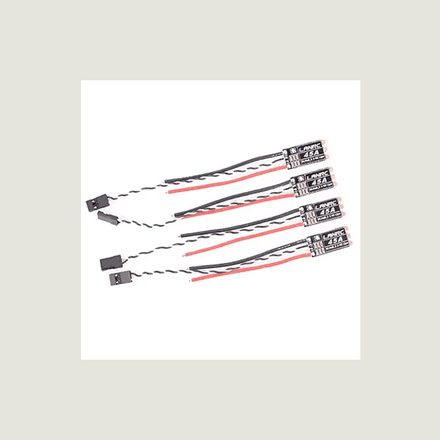 LANRC 45A ESC 2-6S with LED Light | BLHeli-S Programmable ESC for FPV ...
