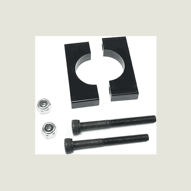 Aluminium C Clamp for 18mm Carbon Fiber Tube – Black Mount for Drone/UAV