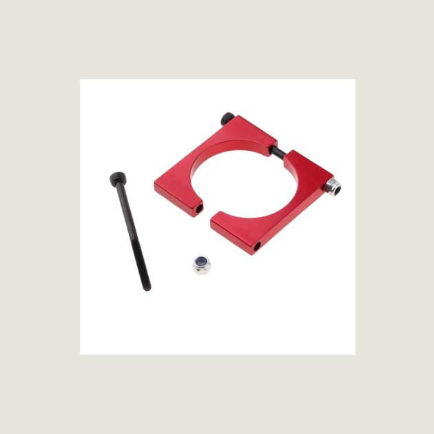 Aluminium c clamp for 20 mm carbon fiber tube for drone /uav red at ...