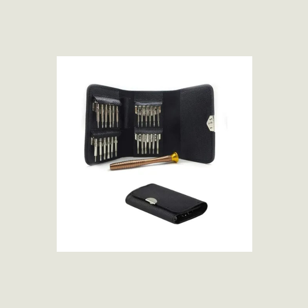 25 in 1 wallet style precision screwdriver set / repairing tool kit. at ...