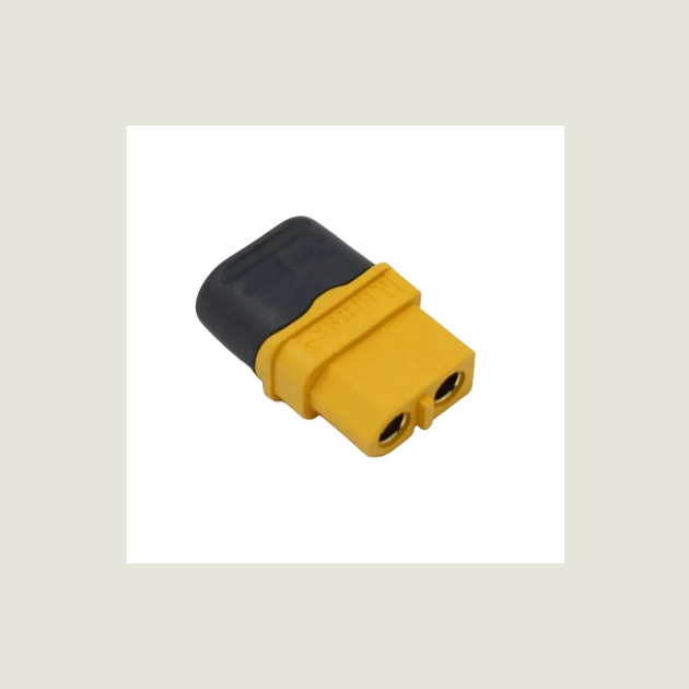 Amass XT60H-F Female High Current RC Plug – Yellow LiPo Battery Connector