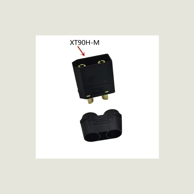 Amass xt90h-m male connector black at Best Price | Indian Robo Store