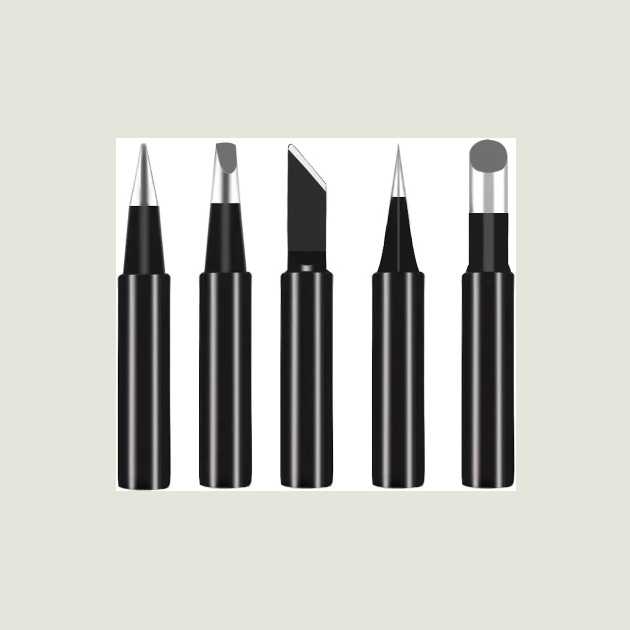 Pure Copper 900M Soldering Iron Bits (5PCS) – Black Replacement Tips
