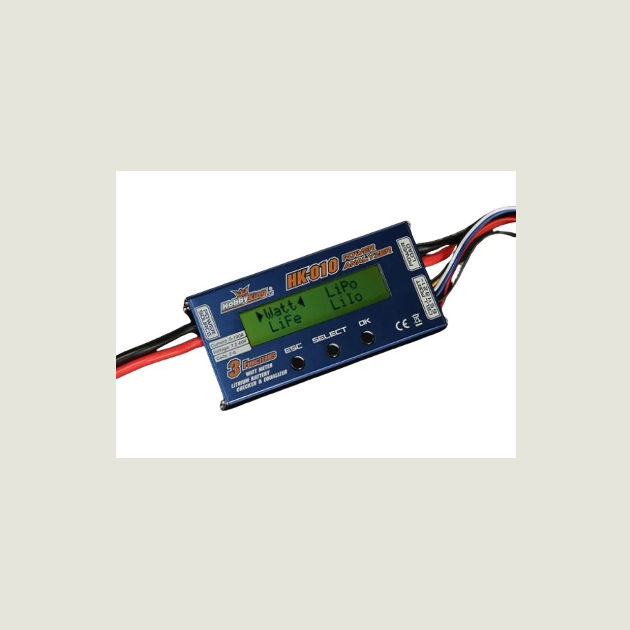 Hobbyking hk-010 digital wattmeter and voltage analyzer for rc ...